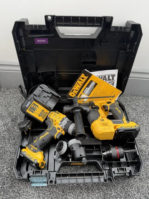 DEWALT DCD703 12V XR Brushless 4 Multi-Head Drill Driver + 2 Batteries + Hammer £170.00 ...