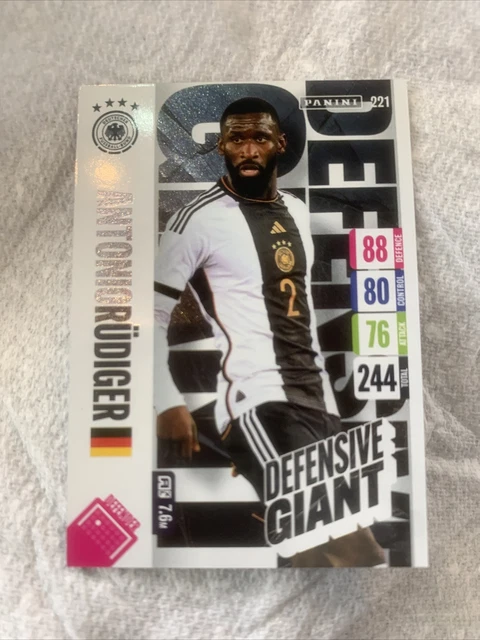 ANTONIO RUDIGER EURO 2024 ENGLANDIA Carta gigante difensiva #221. Nuovo ...