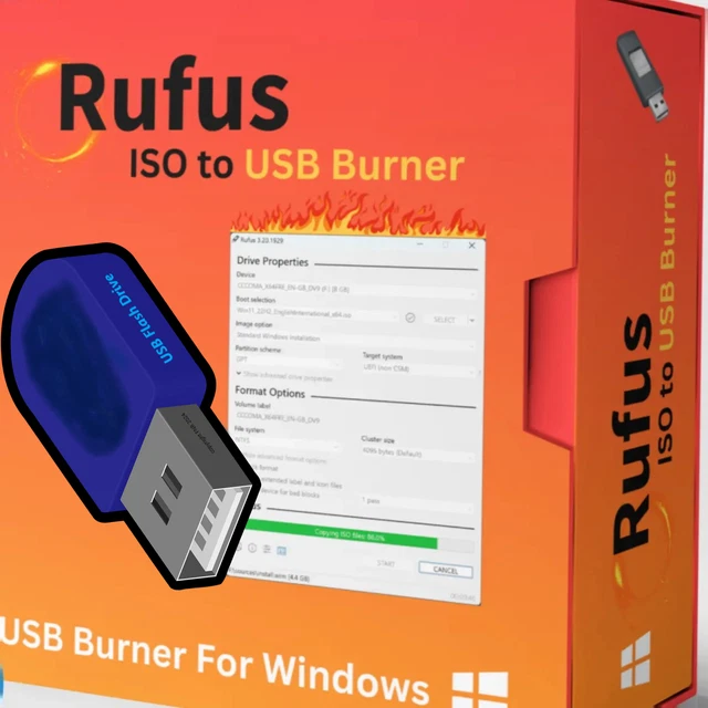 SOFTWARE DI MASTERIZZAZIONE ISO USB RUFUS 2024 ~ masterizzatore da ISO ...