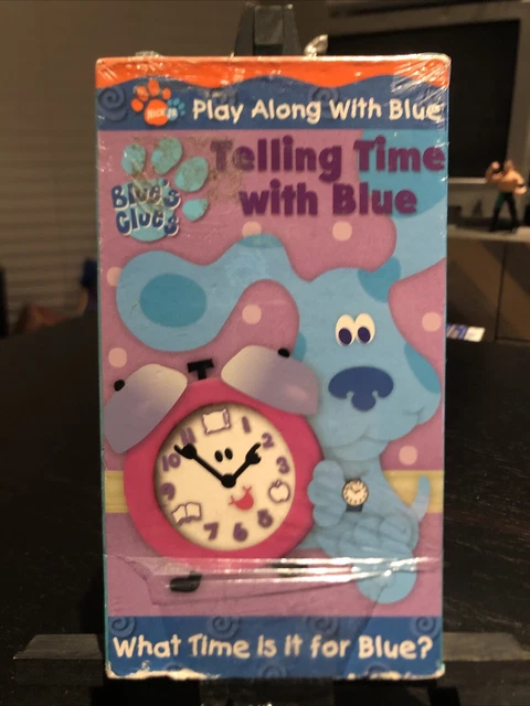 BLUES CLUES TELLING Time With Blue (VHS 2001) Nick Jr Nickelodeon RARE ...