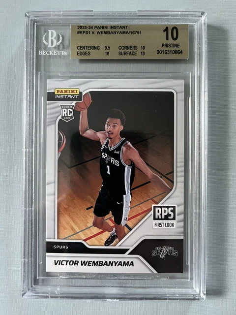 VICTOR WEMBANYAMA 2023-24 Panini Instant #RPS-1 First Look Rookie Card ...