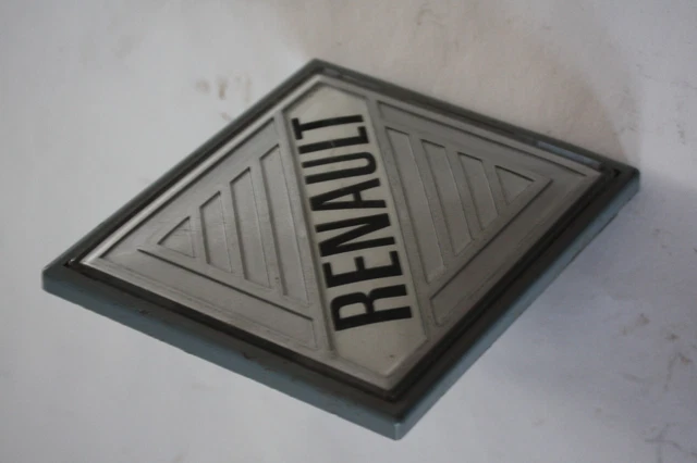 SIGLE MONOGRAMME INSIGNE Emblème Renault Gris R4 4 4L calandre Ancien ...