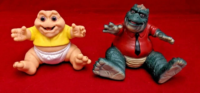 VINTAGE DISNEY JIM henson DINOSAURS TV SHOW BABY & EARL SINCLAIR ACTION ...