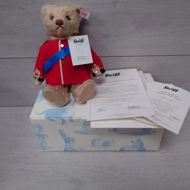 STEIFF TEDDY - Prinz William - Peter Jones Exclusive - Ltd Edt 0018/ ...