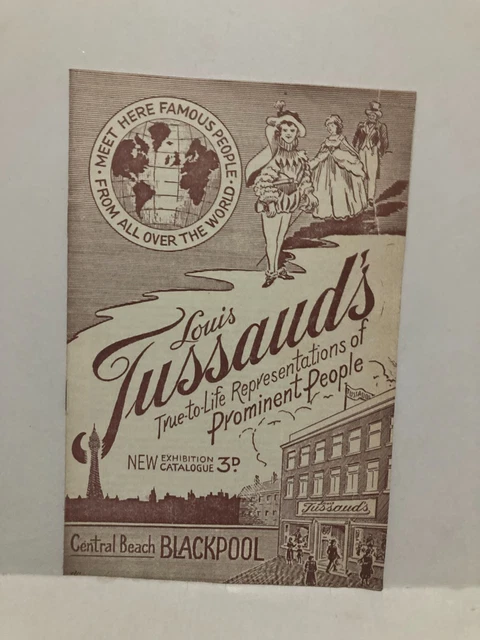 VINTAGE 1950S LOUIS Tussauds Central Beach Blackpool New Exhibition ...