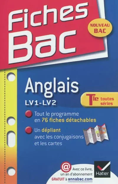 FICHES BAC ANGLAIS Tle toutes séries: Fiches de cours - Terminale ...