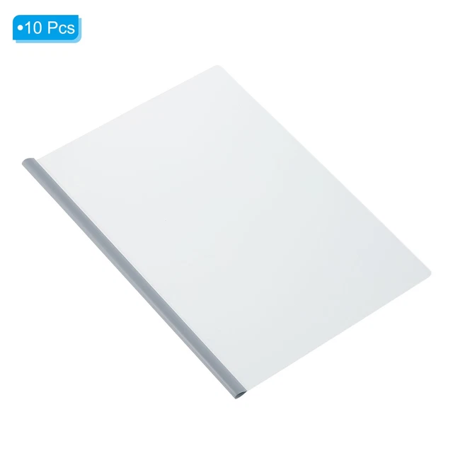 REPORT COVER WITH 8 mm Slide Grip Binding Bar, 10 Pcs 50 Sheets ...