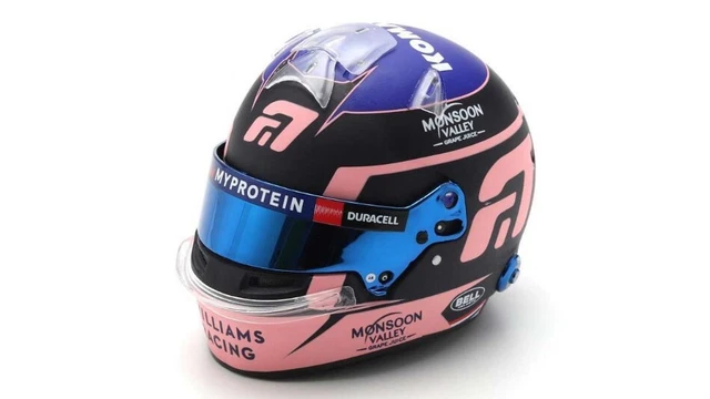 MODELLINO SPARK FORMULA 1 f1 CASCO HELMET ALEXANDER ALBON 2024 scala 1: ...