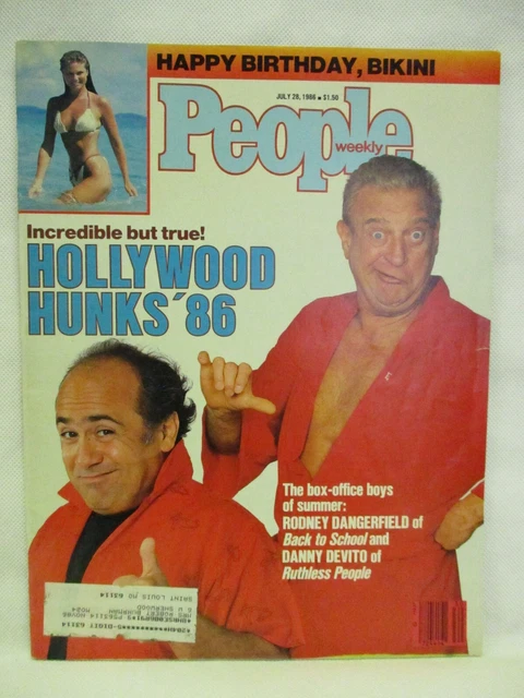 PEOPLE JULY 28 1986 Rodney Dangerfield Danny DeVito Christy Brinkley ...