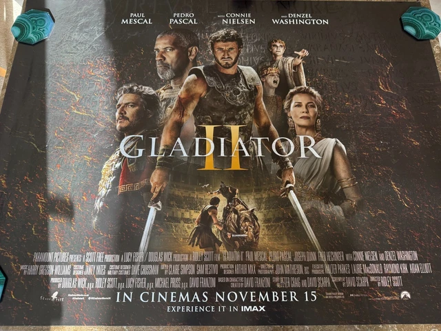GLADIATOR 2 (CHARACTER) - Original UK Quad Cinema Poster £20.00 - PicClick UK