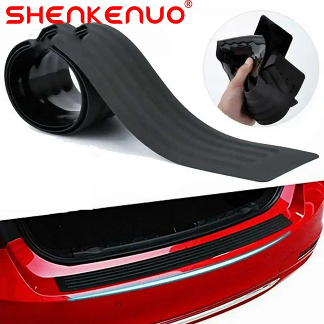 RUBBER CAR REAR Bumper Protector Trim Strip Trunk Sill Guard Scratch ...