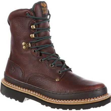 GEORGIA BOOT MEN'S 8" Georgia Giant Steel Toe Work Boot Soggy Brown ...