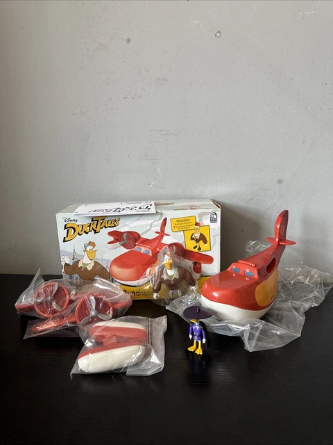 DISNEY DUCK TALES Sunchaser Airplane & Launchpad McQuack Action Figure ...