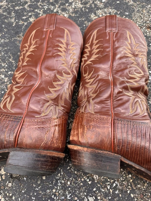 VTG MENS NOCONA Cowboy Buckaroo Brown Boots Size 9 D £59.43 - PicClick UK
