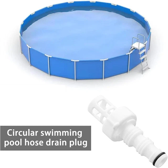 GROUND SWIMMING POOL Hose Drain Plug Connector PVC Water Drain Valve ...