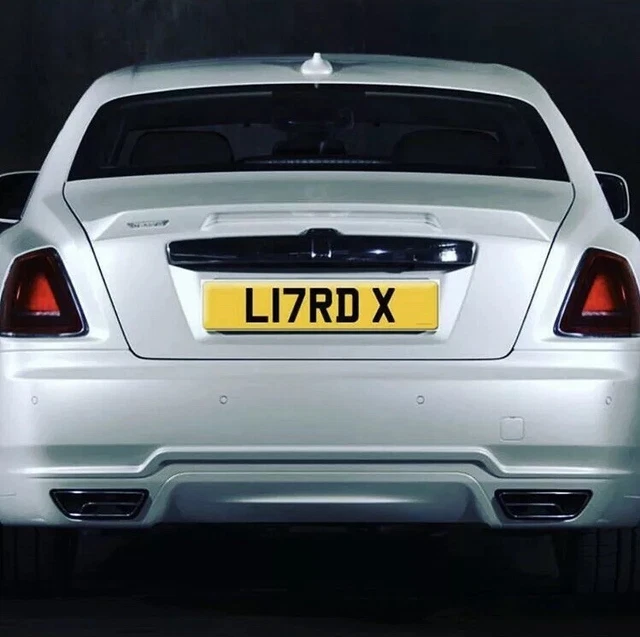 LORD X PRIVATE Number Plate Reg King Arab Royal Boss LARD Lizard All ...