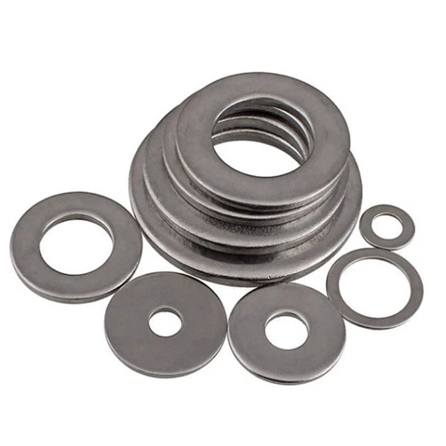 M1.6 M2 M2.5 M3 M4 M5 M6 M8 M10 304 Rondelles plates plates en acier ...