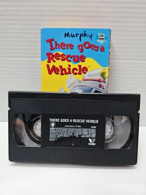 THERE GOES A Rescue Vehicle VHS Tape 1997 Real Wheels Kid Vision ...