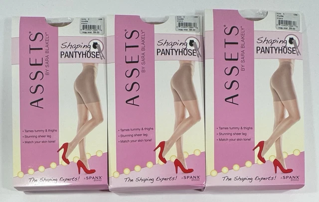 ASSETS BY SPANX Shaping Sheers Pantyhose Size 1 Nude Lot of 3 New £22. ...