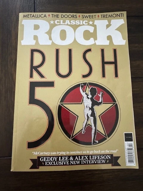 RUSH 50TH ANNIVERSARY Magazine Geddy Lee Neil Peart Alex Lifeson EUR 8 ...