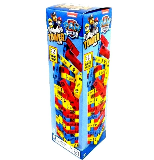 PAW PATROL TUMBLING Tower Skill Game Chase Marshall Ruben 39 Wood ...