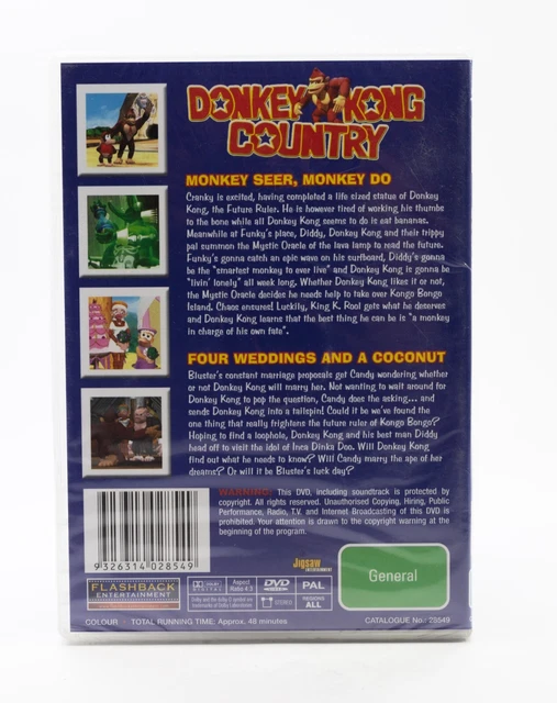 DONKEY KONG COUNTRY DVD Monkey Seer, Monkey Do Region Free Brand New ...