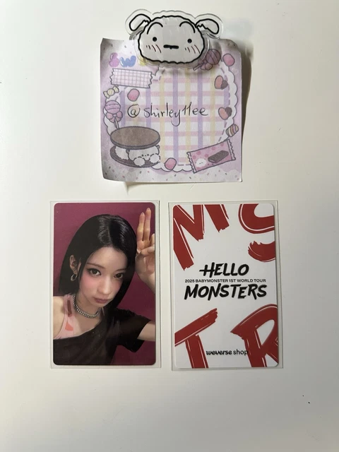 BABYMONSTER 1ST WORLD Tour 2025 Asa Pc Weverse shop Hello Monsters ...