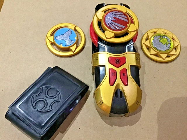 POWER RANGERS NINJA Storm Wind Morpher with all 3 Discs + Genuine Strap ...