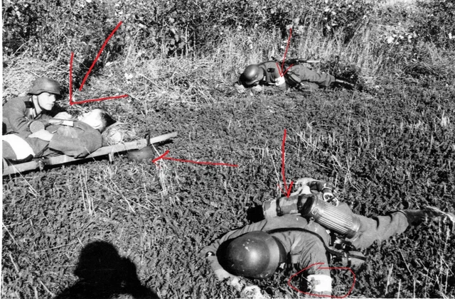 PHOTO ALLEMANDE WW2 soldats allemands Sanitär kampf pause 100% ...