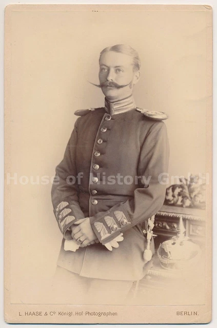 142086: PORTRAITFOTO CDV, Leutnant, Kaiser Alexander Garde-Grenadier ...