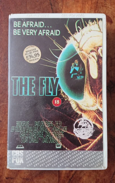 THE FLY 1986 CBS FOX Big Box Ex Rental VHS Jeff Goldblum, Geena Davis ...