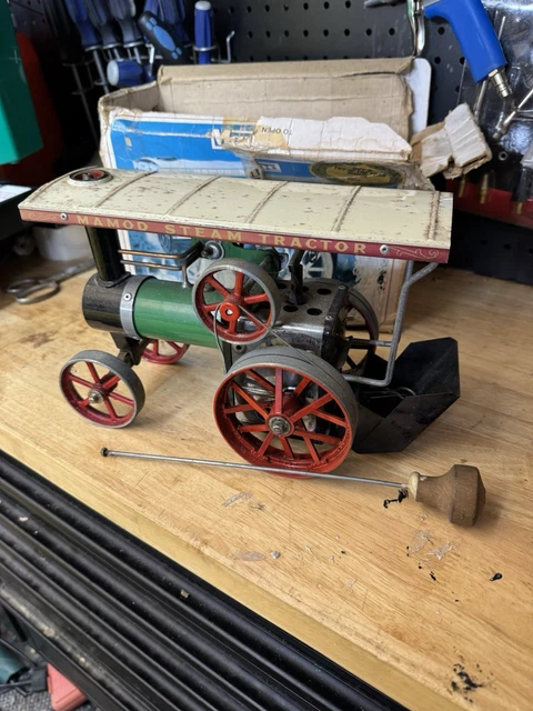 VINTAGE MAMOD TE1A Live Steam Engine Traction Engine Boxed Untested N £ ...