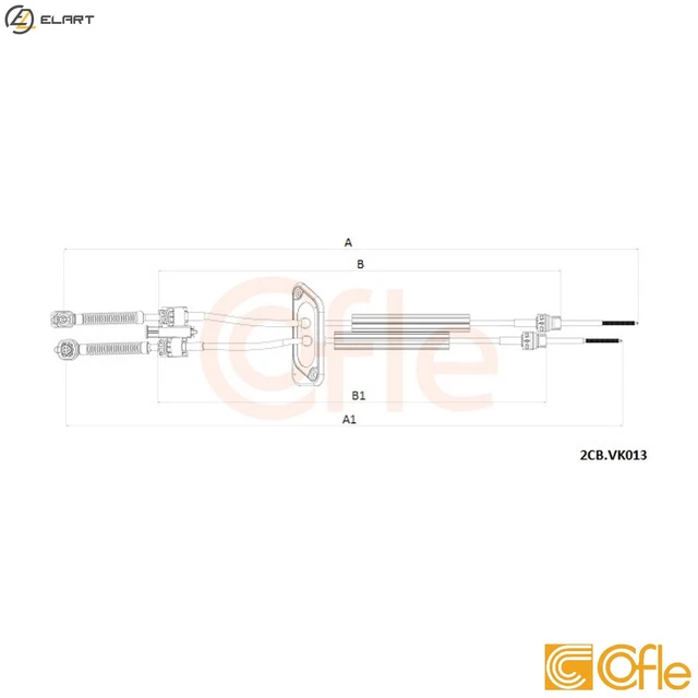 CABLE PULL MANUAL TRANSMISSION 2CB.VK013 FOR VW CARAVELLE/KOMBI/Bus/Mk ...