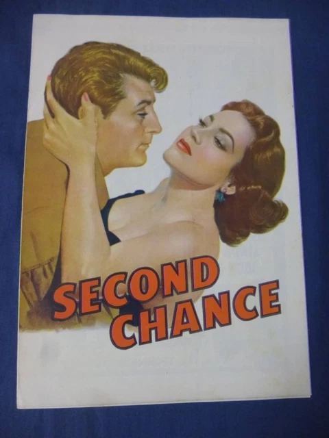 (129) OLD MOVIE pamphlet Second Chance Robert Mitcham/Linda Darnell/Jack Palance £38.29 ...