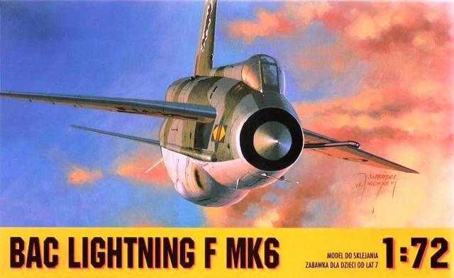 BAC LIGHTNING F Mk.6 (Raf N.56 Marcature Squadrone) 1/72 Gommix EUR 11 ...