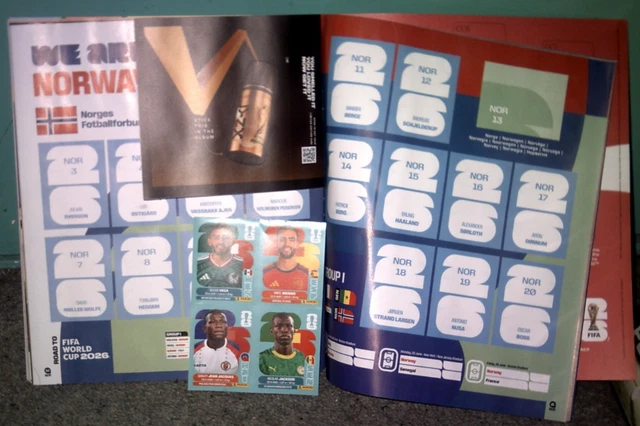 PANINI FIFA WORLD Cup 2026 Sticker Album Partial Empty, 94 stickers No ...