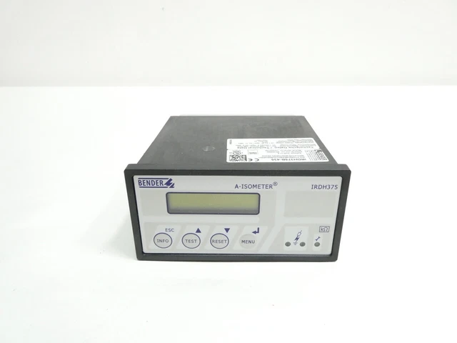 BENDER IRDH375B-435 A-ISOMETER Isolation Surveillance Dispositif 88 ...