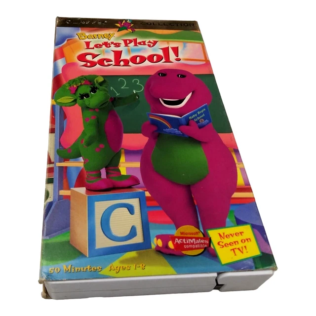 BARNEY LET'S PLAY School VHS Tape 1999 Never Seen on Tv Dinosaur ... BARNEY LET'S PLAY School VHS Tape 1999 Never Seen on Tv Dinosaur ...