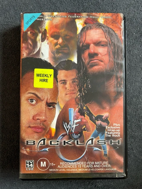 WWF BACKLASH 2000 VHS WWE $25.00 - PicClick AU