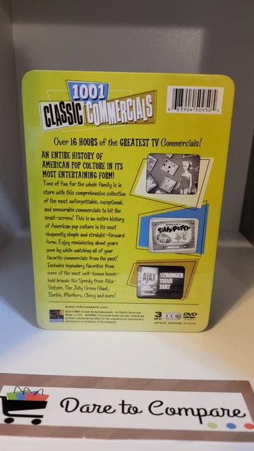 1001 CLASSIC COMMERCIALS DVD, Various, Over 16 Hours $30.00 - PicClick CA