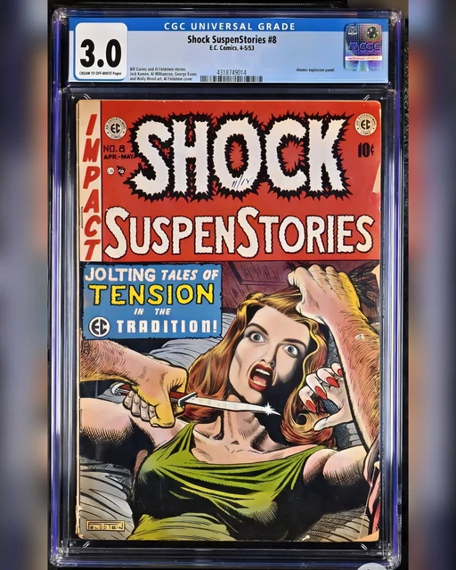 SHOCK SUSPENSSTORIES 8 Ec Comics 1953 Pré-Code Horor Cgc 3.0 EUR 363,76 ...