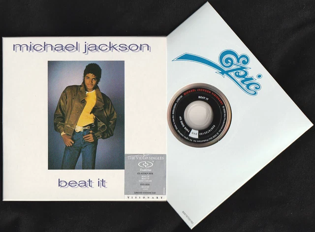 MICHAEL JACKSON BEAT IT VISIONARY CD + DVD Single Dual Disc DualDisc ...