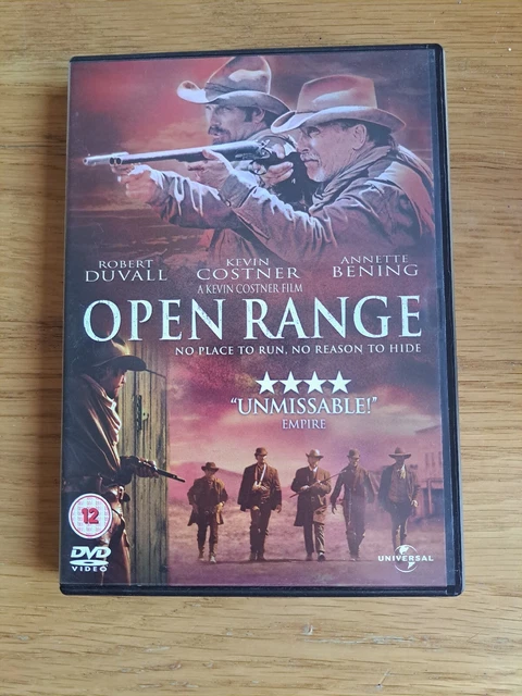 OPEN RANGE-WESTERN -KEVIN Costner -Robert Duvall- DVD - Cert 12-VG £2. ...