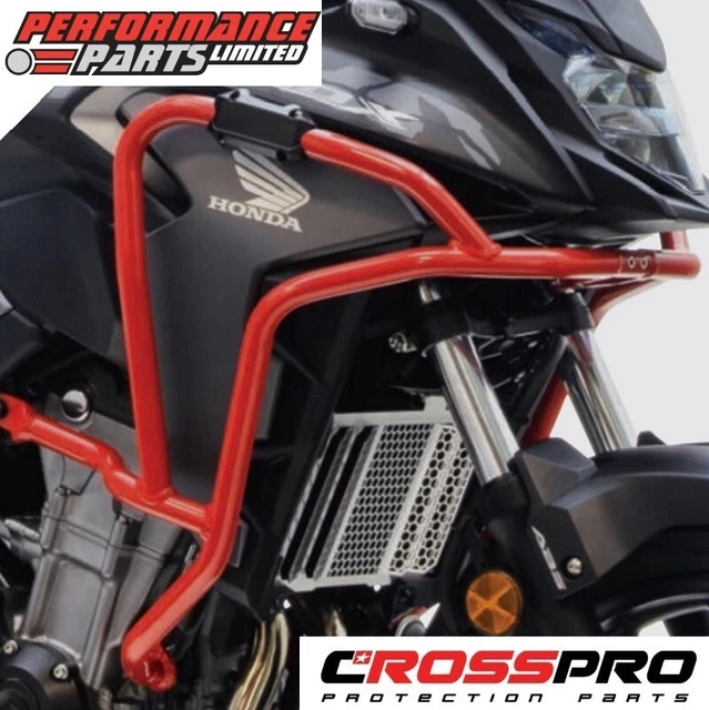 HONDA CB500X 2019 19 CrossPro Gloss Red Aluminium Engine Crash Bars £ ...