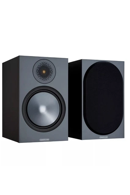 MONITOR AUDIO BRONZE 100 Bookshelf Speakers - Black £255.19 - PicClick UK