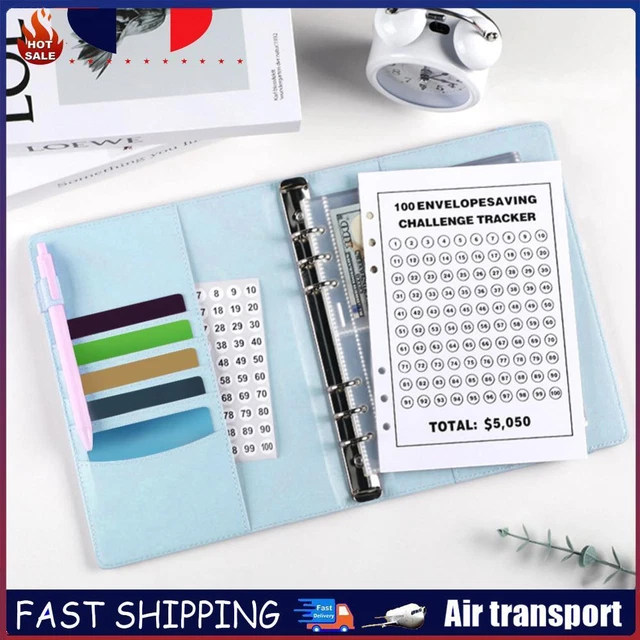 # 100 ENVELOPES Savings Challenge PVC Binder for Budgeting & Saving ...