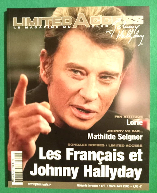 LIMITED ACCESS LE magazine de JOHNNY hallyday n 1 tbe EUR 5,00 ...
