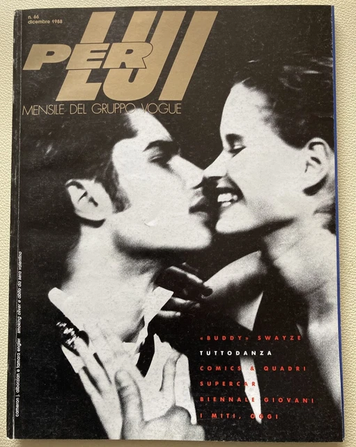 PER LUI VOGUE ITALIA 1988 Patrick Swayze Herb Ritts Albert Watson EUR ...