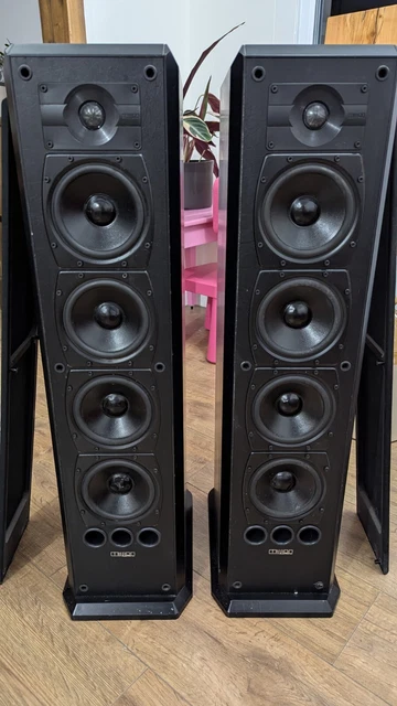 MISSION 753 PAIR Floor Standing Iconic Hi Fi Speakers & Grilles ...