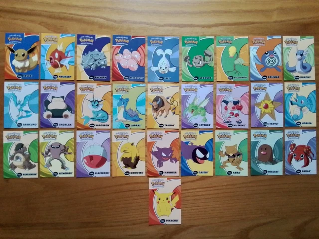 POKEMON STADIUM DANONE Cards Partial Set 28/40, Year 2000 By Nintendo ...